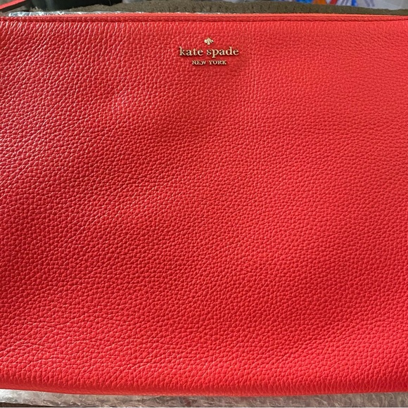 kate spade | Bags | Kate Spade 5 X 75 Large Zip Pouch The Color Says ...